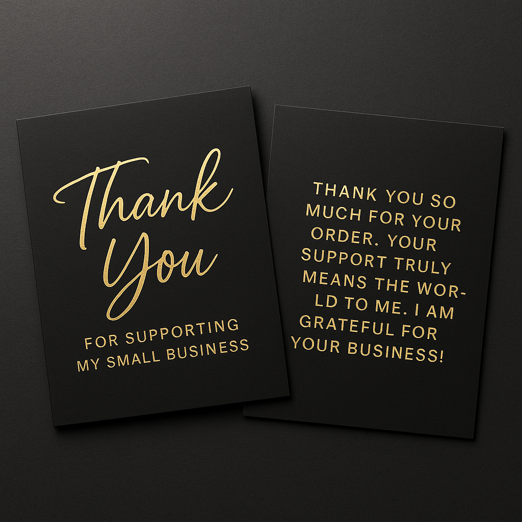 Custom Thank You Cards MOQ 1000Pcs – Duboxx Packaging LLC