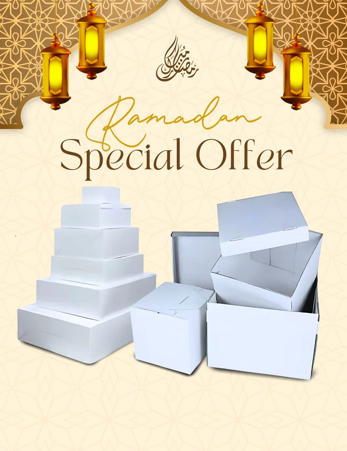 Ramadan Food Packing Boxes/Corrugated Takeaway Boxes – Duboxx Packaging LLC