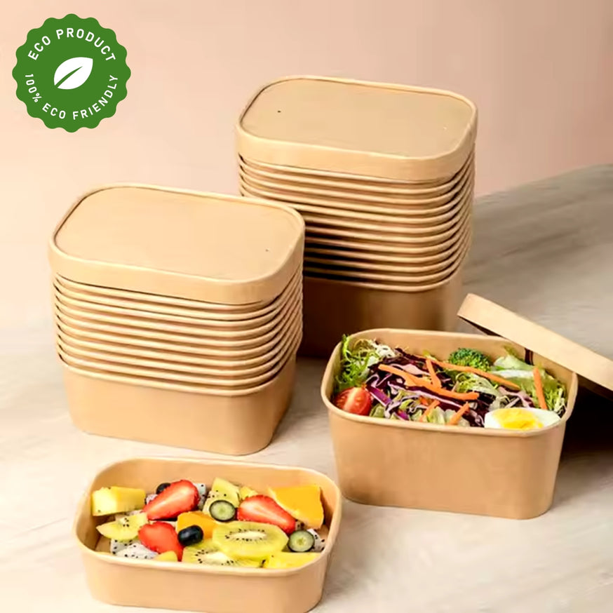 Eco-Friendly and Versatile Kraft Food Containers Sustainable Packaging ...