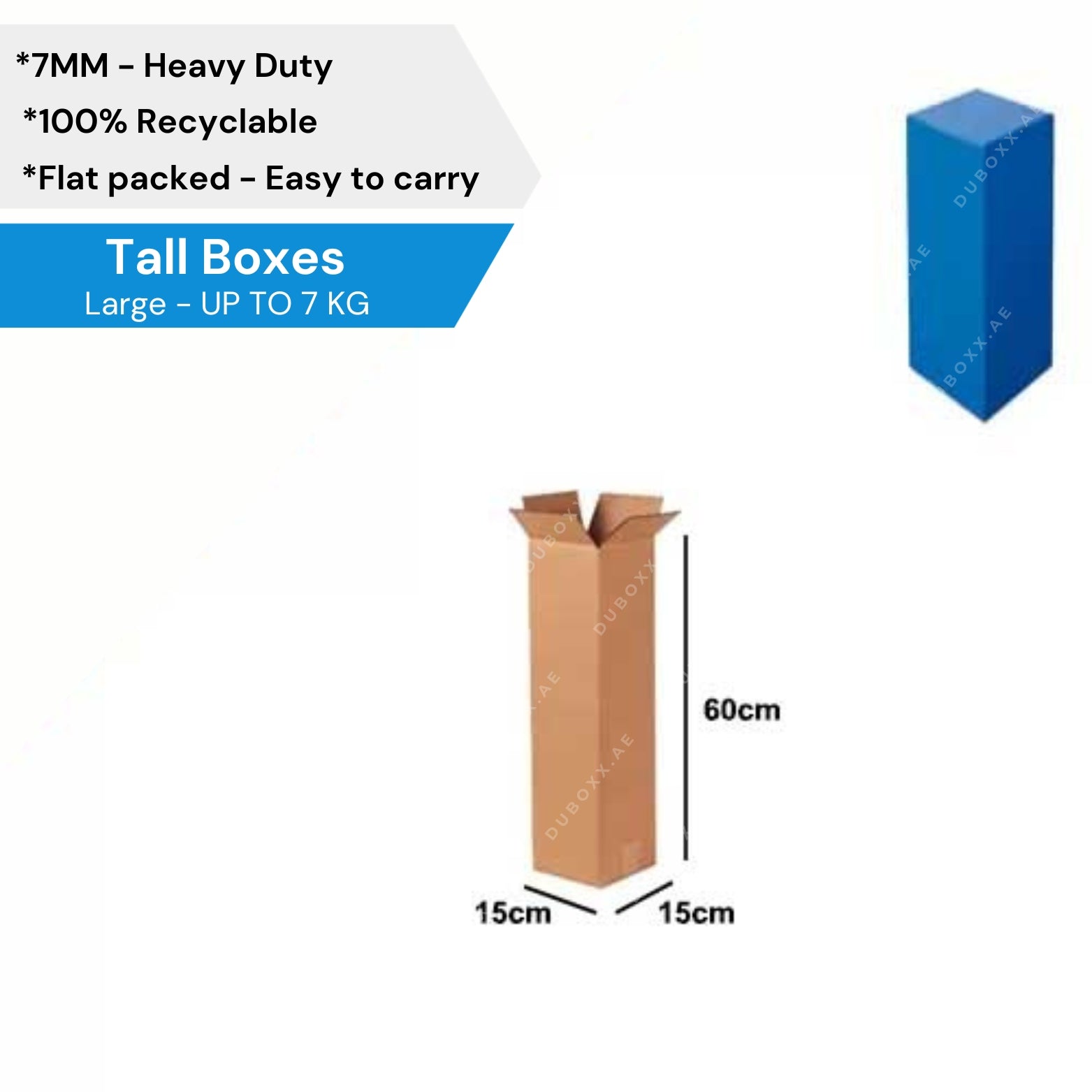 Shipping Carton Box 15x15x60CM-5Ply – Duboxx Packaging LLC