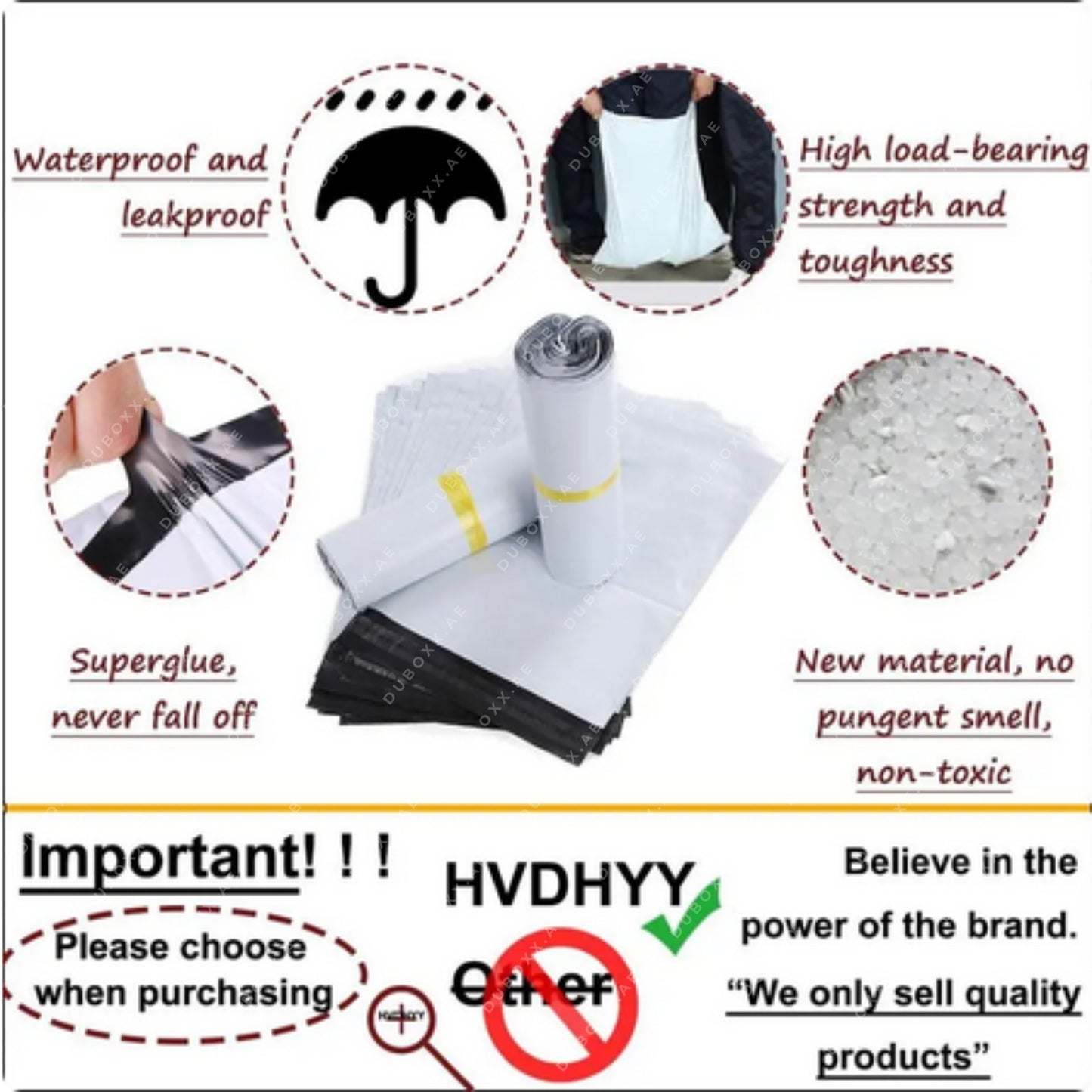 Security Courier Bags (E-Commerce Mailers) 60mic 25Pcs/pkt – Duboxx ...