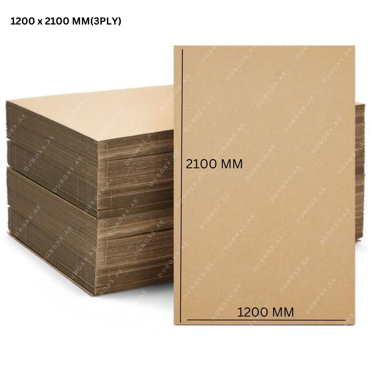 Corrugated Sheets-3Ply 4MM / 5Ply 7MM Thick-120x220CM – Duboxx ...