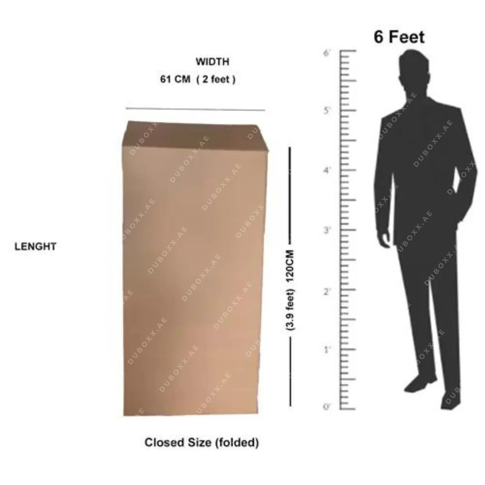 Wardrobe Box 61x53.5x120CM-5Ply Side Open with Hanging Rod – Duboxx ...