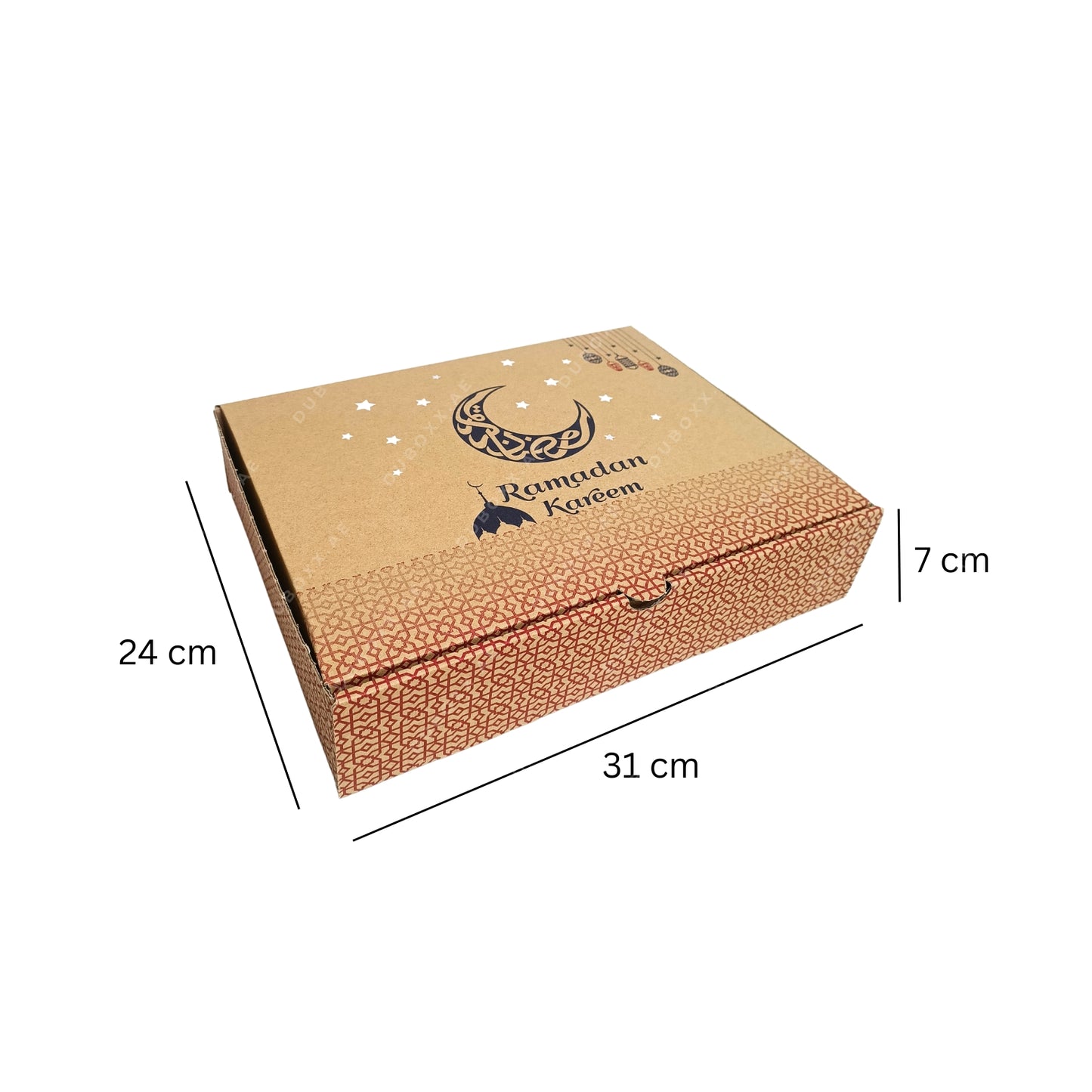 Ramadan Food Packing Box-31x24x7CM-Brown (3 Color Printed)-100Pcs/Pack ...