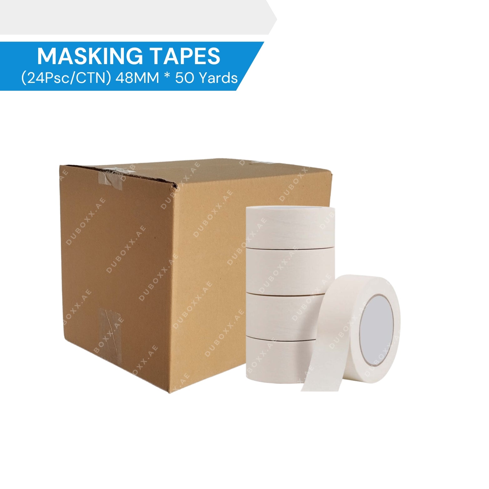 Masking Tapes -48MM*20Yards -White – Duboxx Packaging LLC